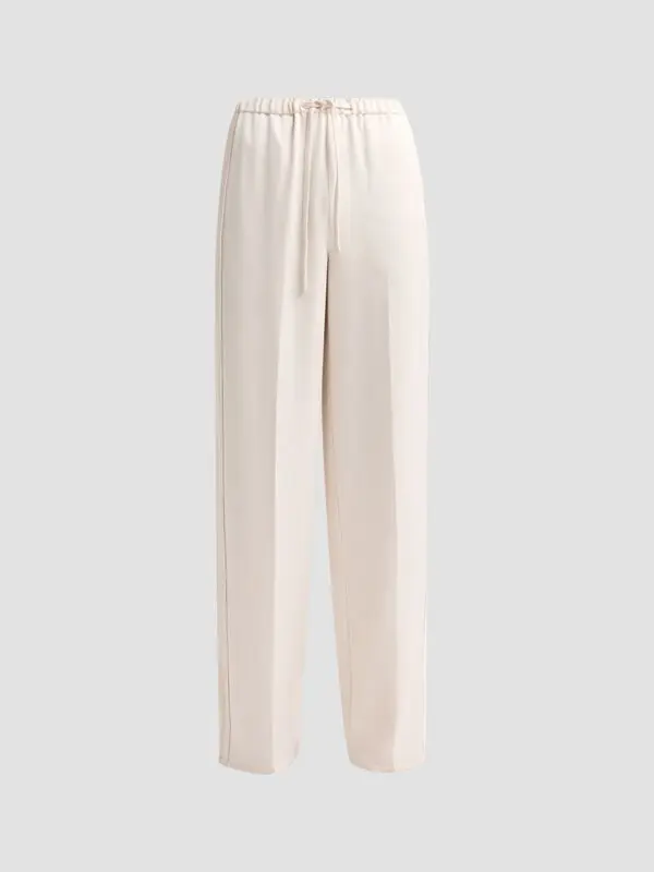 Vince Mid-waist Shine Crepe Pants