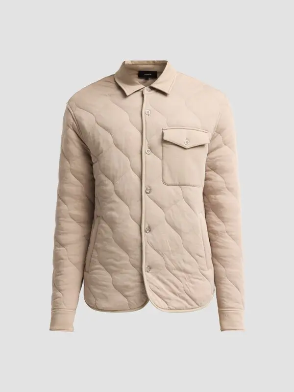 Vince Cotton Quilted Shirt Jacket - Pavement