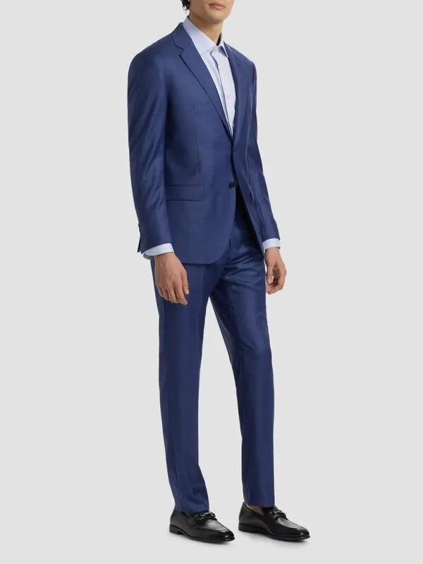 Emporio Armani Virgin Wool Suit - High Blue
