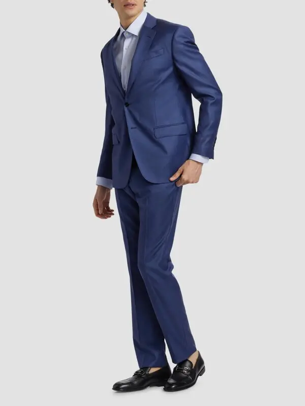 Emporio Armani Virgin Wool Suit - High Blue