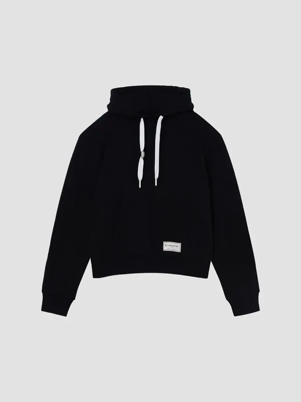 Givenchy Couture Seam Hoodie In Fleece - Black