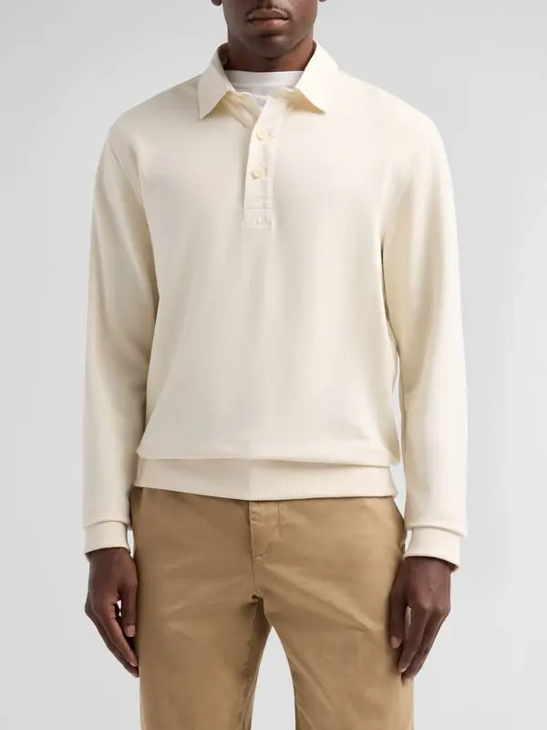 Vince French Terry Travel Polo Shirt
