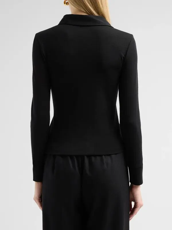Vince Multi-button Collared Wool-blend Cardigan