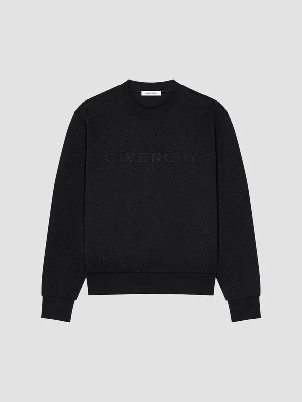 Givenchy Herringbone Knit Sweatshirt With Jacquard