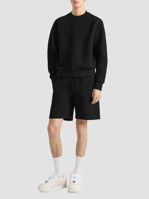 Givenchy Herringbone Knit Sweatshirt With Jacquard
