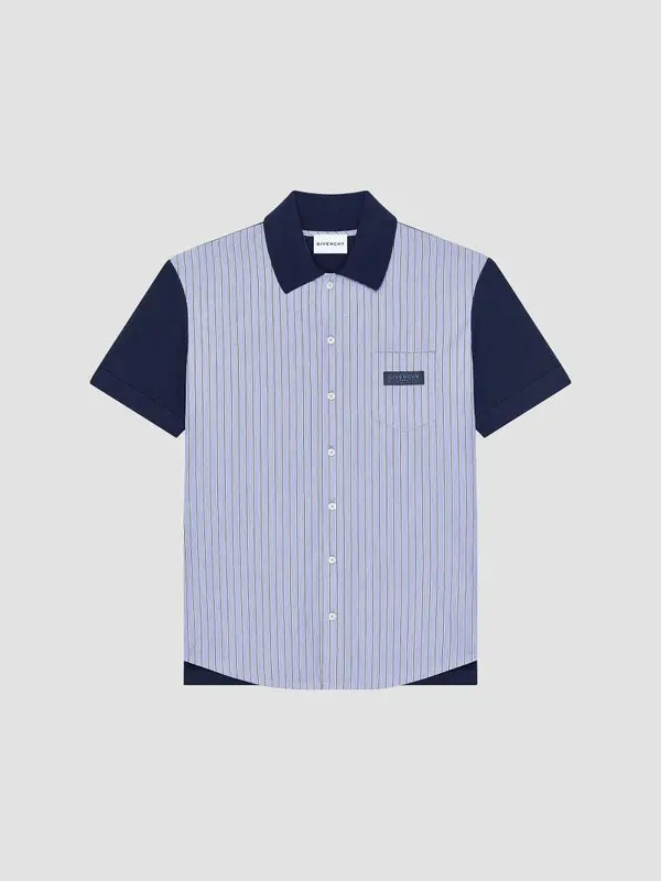Givenchy Striped Shirt In Cotton With Paris Gros Grain