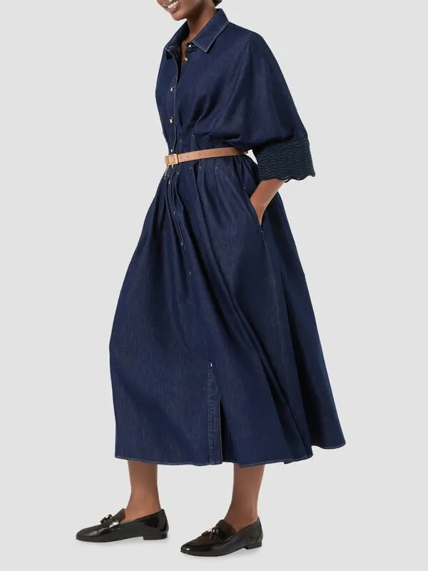 Marina Rinaldi Denim Shirt Dress