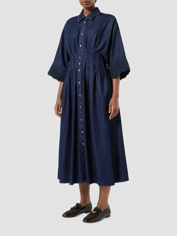 Marina Rinaldi Denim Shirt Dress