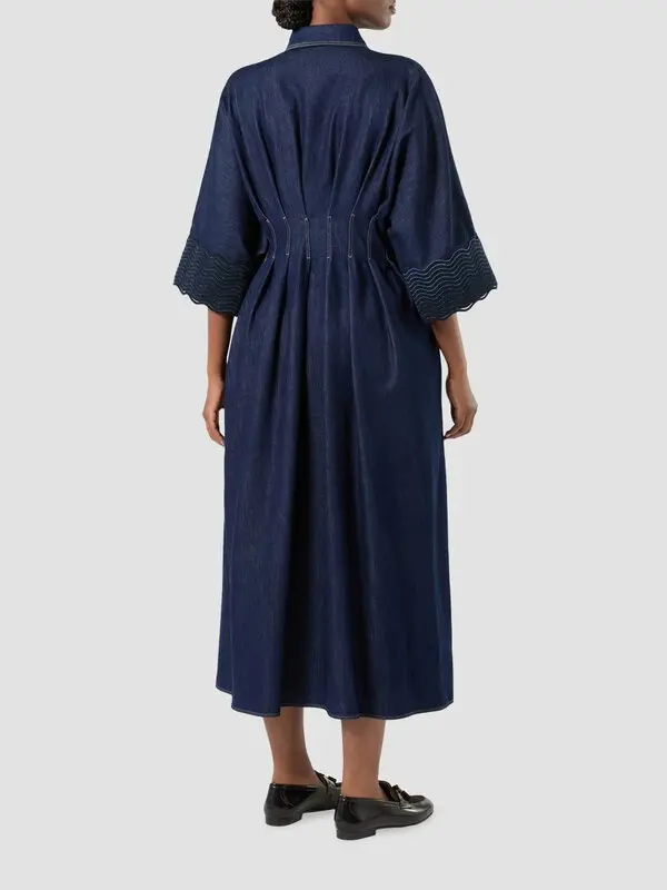 Marina Rinaldi Denim Shirt Dress