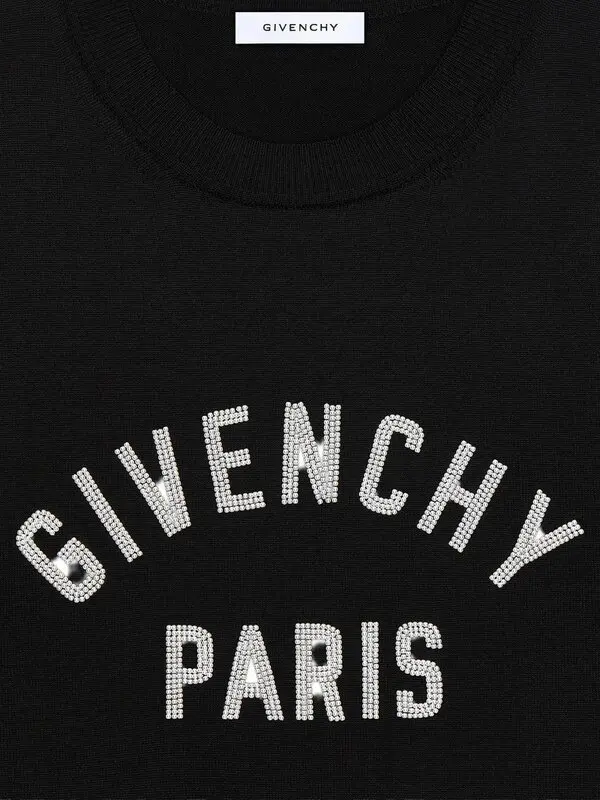Givenchy Sweater In Knit With Pearl Embroidery
