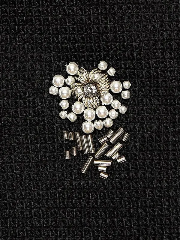 Givenchy Tie In Silk Jacquard With Pearls And Beads Embroidery