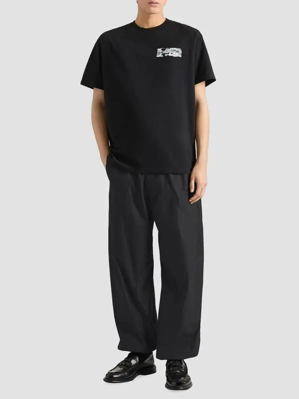 Givenchy T-shirt In Cotton With Paint Print - Black