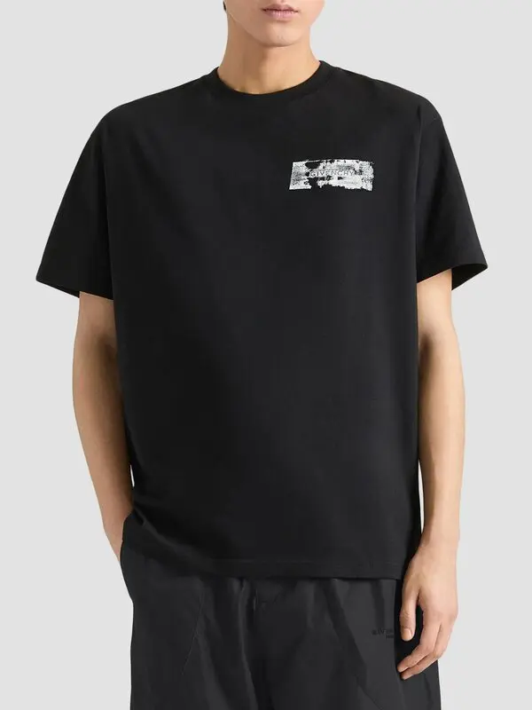 Givenchy T-shirt In Cotton With Paint Print - Black