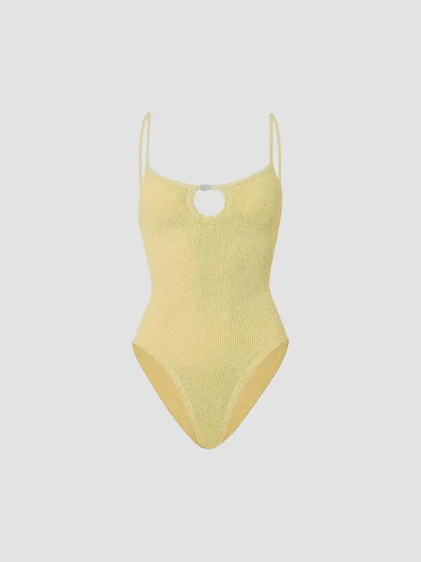 Hunza G Mia Beaded One-piece Swimsuit