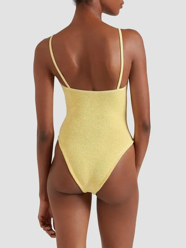 Hunza G Mia Beaded One-piece Swimsuit