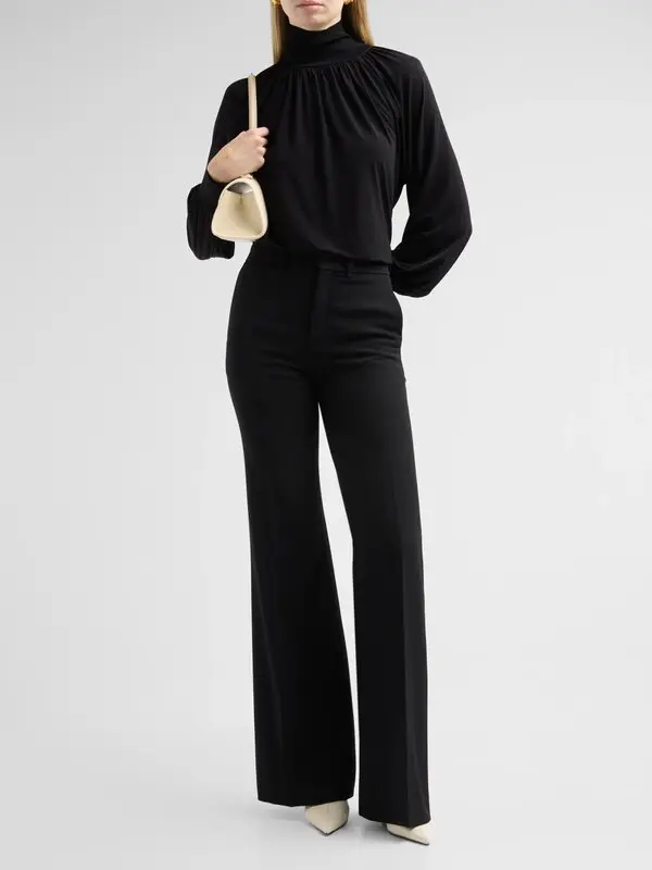 Vince Gathered Turtleneck Top