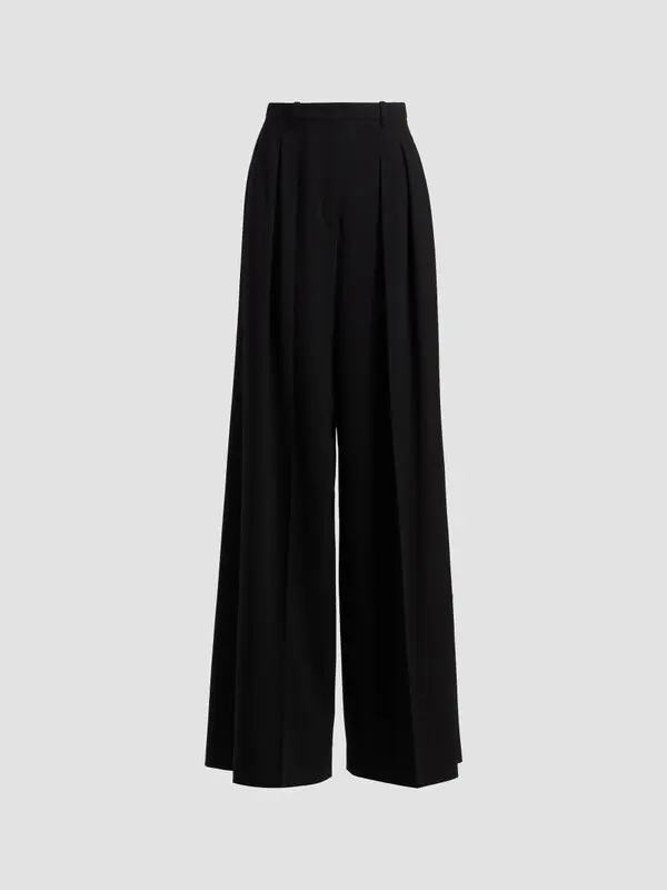 Michael Kors Shannon Pleated Virgin Wool High-rise Pants