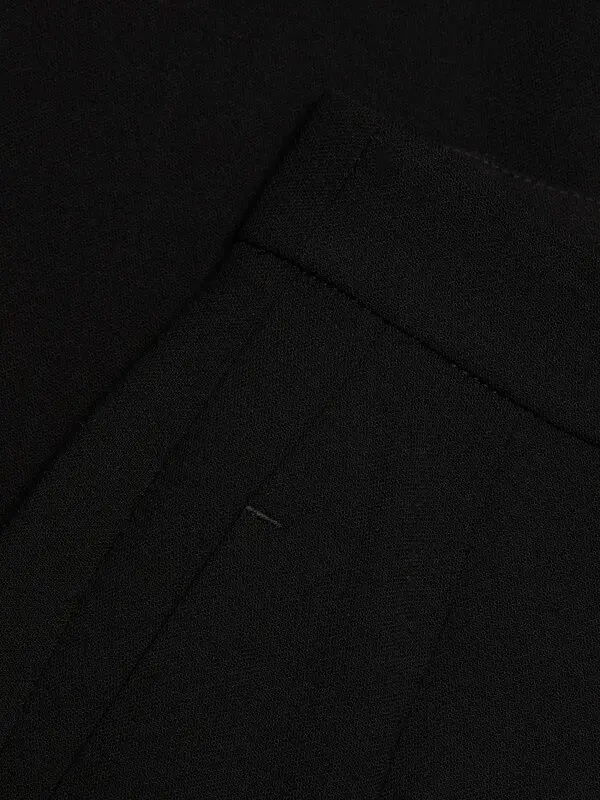 Michael Kors Shannon Pleated Virgin Wool High-rise Pants