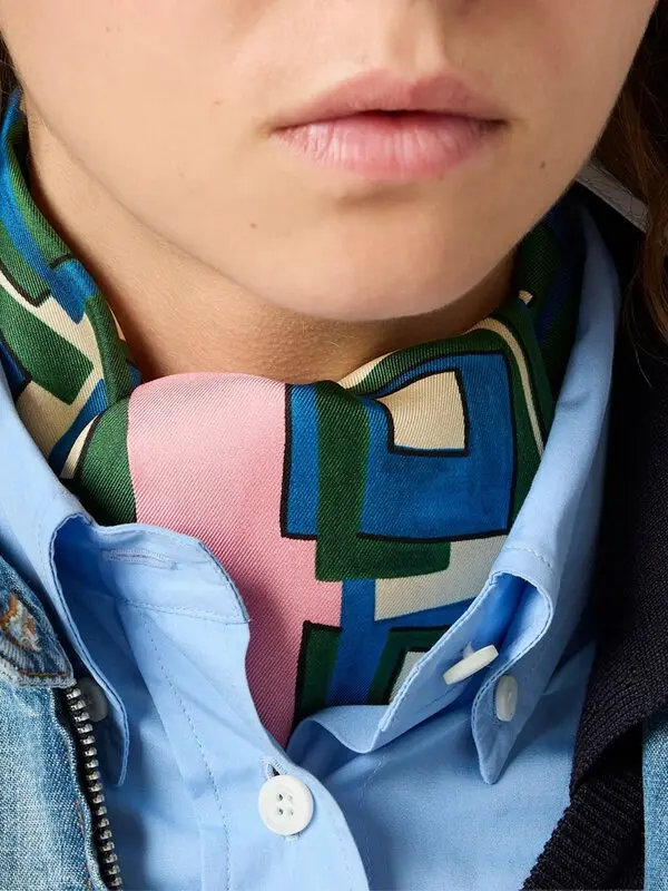 Miu Miu Chambray Blouson Jacket