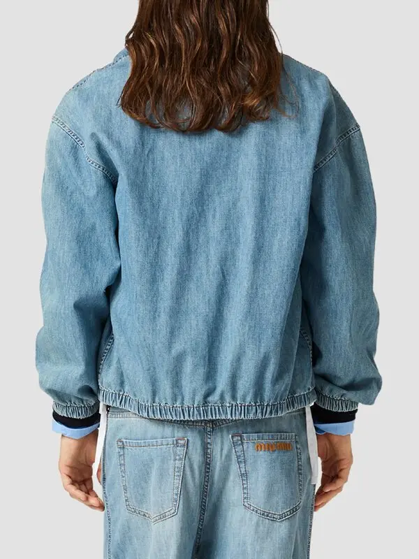 Miu Miu Chambray Blouson Jacket