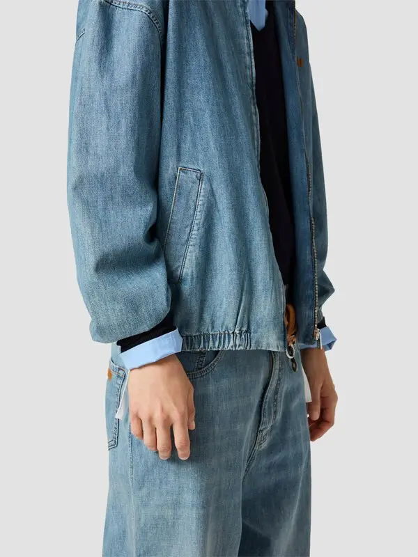 Miu Miu Chambray Blouson Jacket