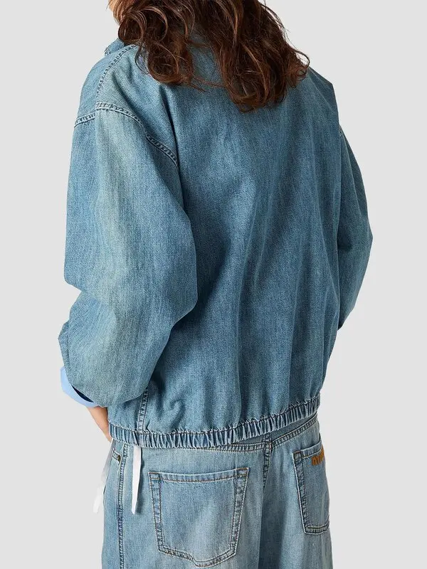 Miu Miu Chambray Blouson Jacket