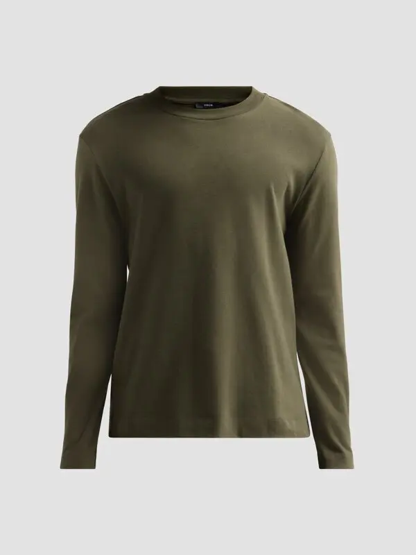 Vince Peached-face Cotton Jersey Long-sleeve T-shirt