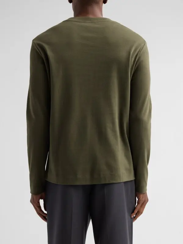 Vince Peached-face Cotton Jersey Long-sleeve T-shirt