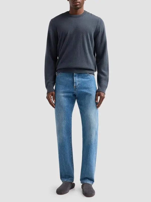 Vince Cashmere Crewneck Sweater - Azure