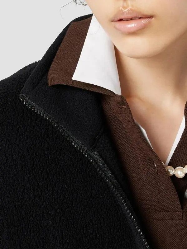 Miu Miu Fleece Sweatshirt - Black