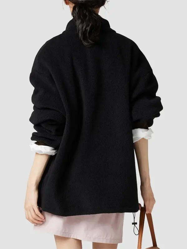 Miu Miu Fleece Sweatshirt - Black