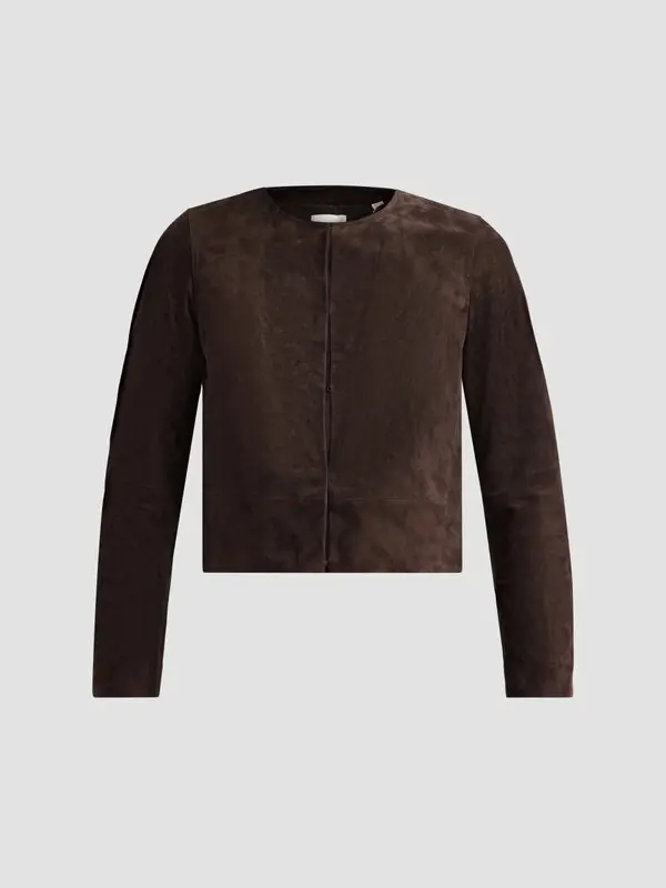 Vince Suede Collarless Jacket