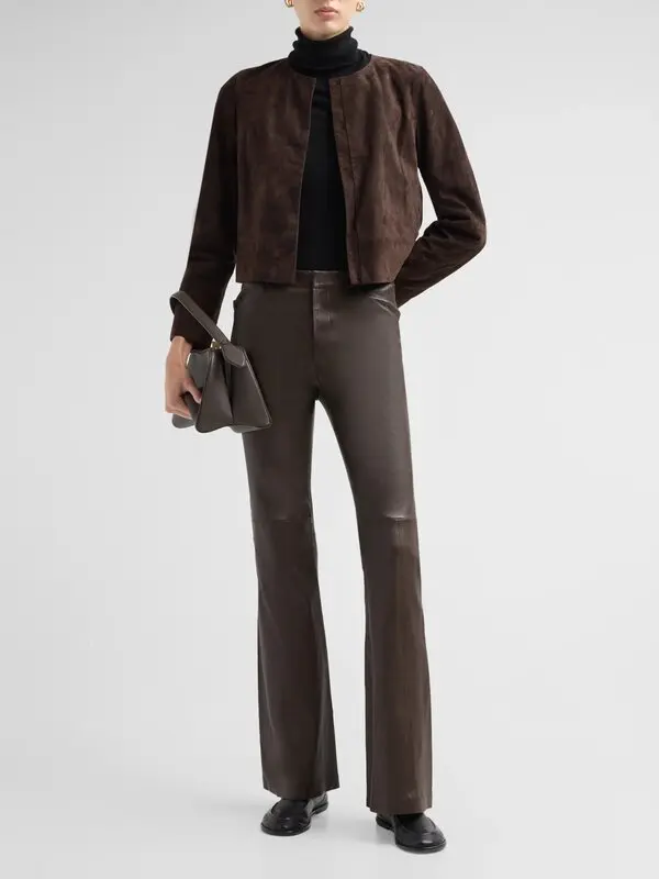 Vince Suede Collarless Jacket