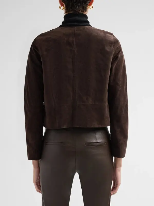 Vince Suede Collarless Jacket