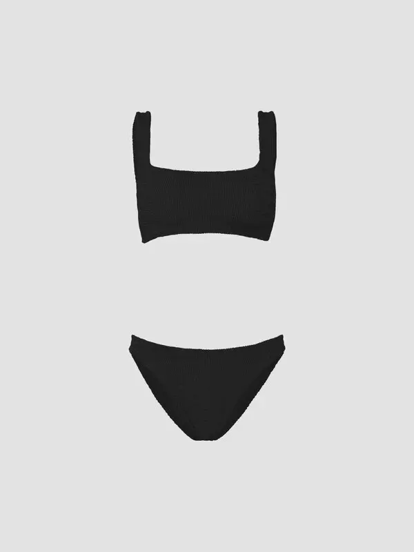 Hunza G Xandra Textured Bikini - Black