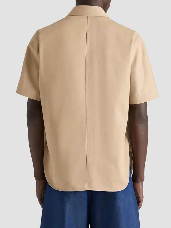Givenchy Couture Seam Shirt In Cotton With Patch - Beige