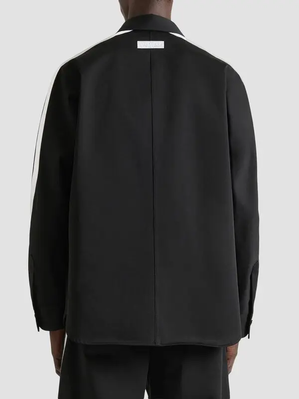 Givenchy Couture Seam Overshirt In Cotton With Gros Grain Detail
