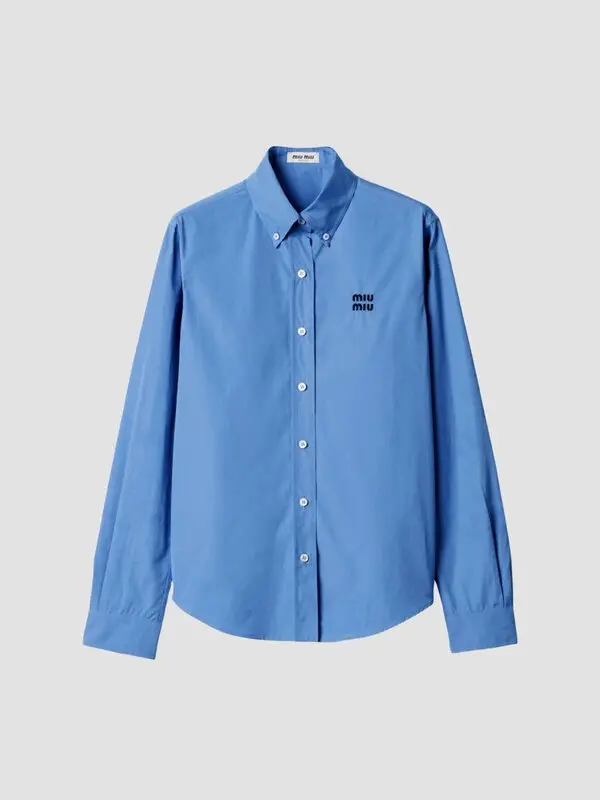 Miu Miu Poplin Shirt - Blue