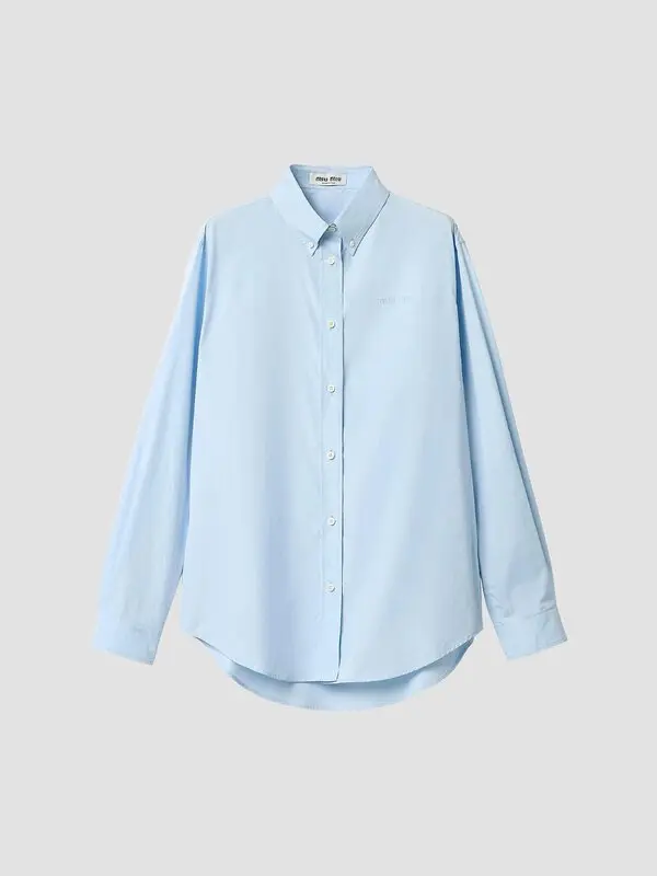 Miu Miu Poplin Shirt - Blue