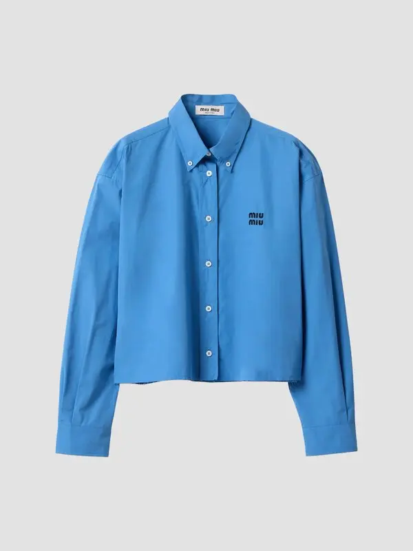 Miu Miu Poplin Shirt - Blue