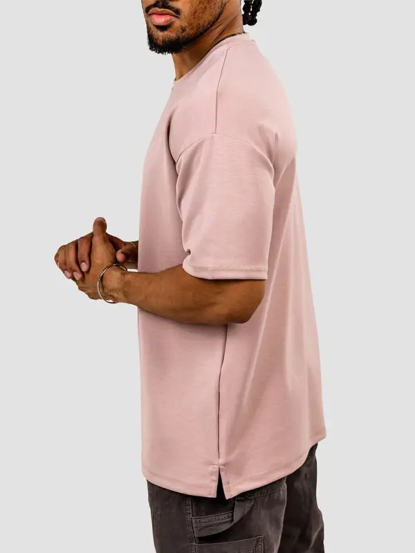 MACEOO Ascension Solid T-shirt - Pink