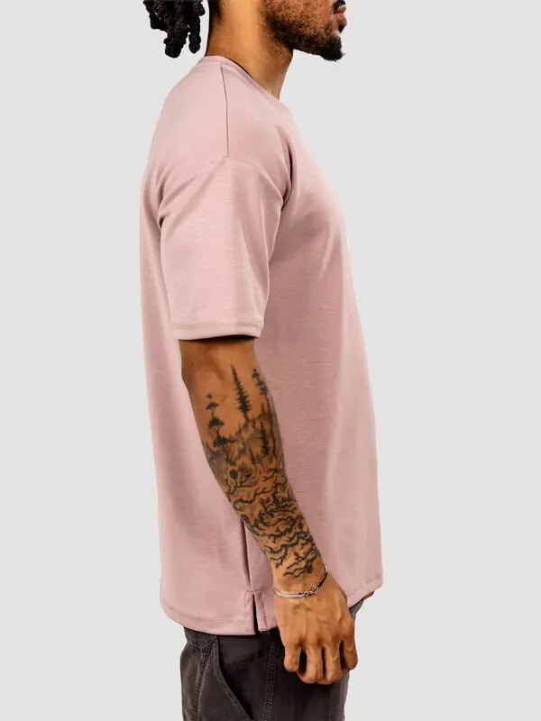 MACEOO Ascension Solid T-shirt - Pink