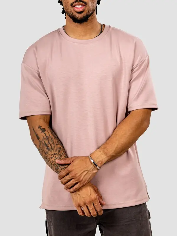 MACEOO Ascension Solid T-shirt - Pink
