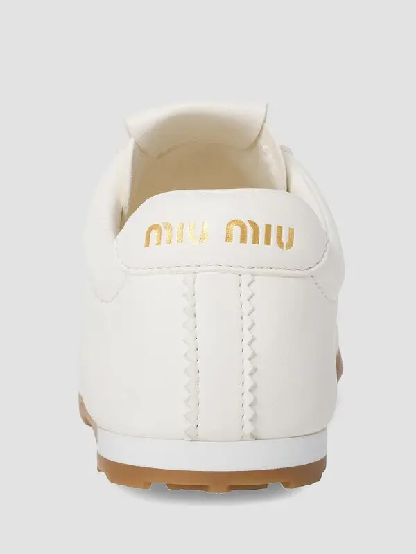 Miu Miu Plume Nappa Leather Sneakers