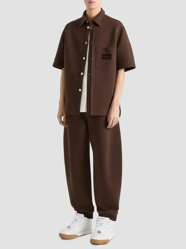 Givenchy Couture Seam Joggers In Scuba - Brown