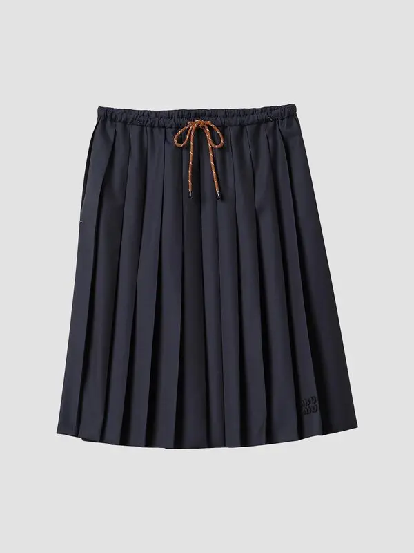 Miu Miu Pleated Batavia Skirt