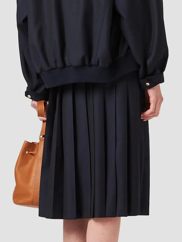 Miu Miu Pleated Batavia Skirt