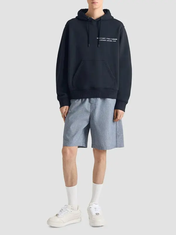 Givenchy Couture Seam Striped Bermuda Shorts In Cotton