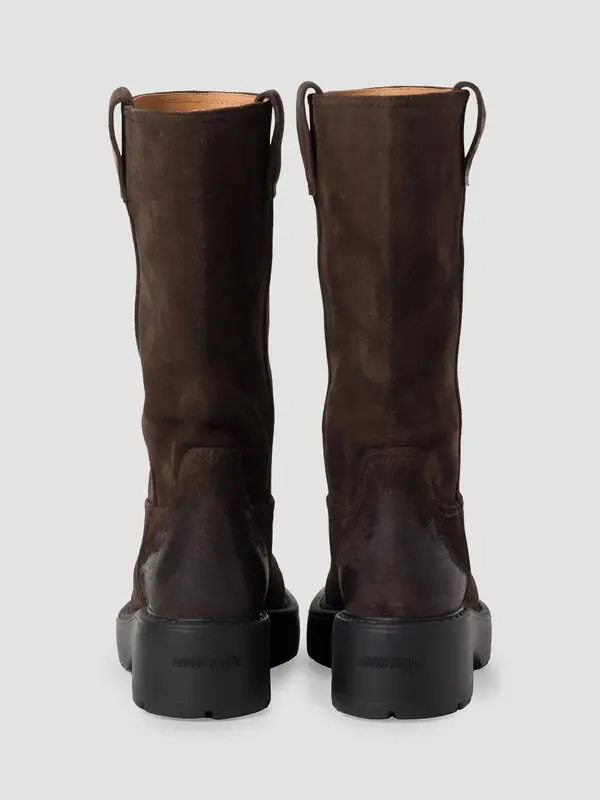 Miu Miu Suede Boots - Brown
