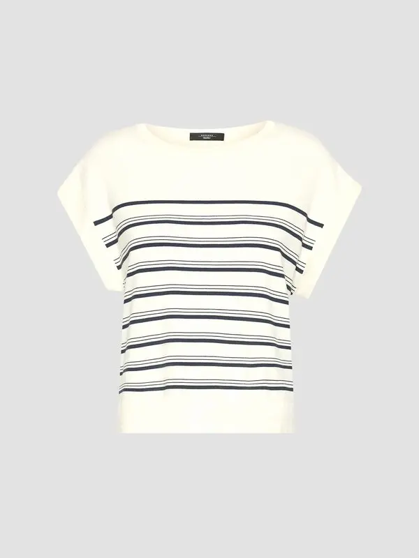 Max Mara Short Sleeved Viscose Sweater - Ecru